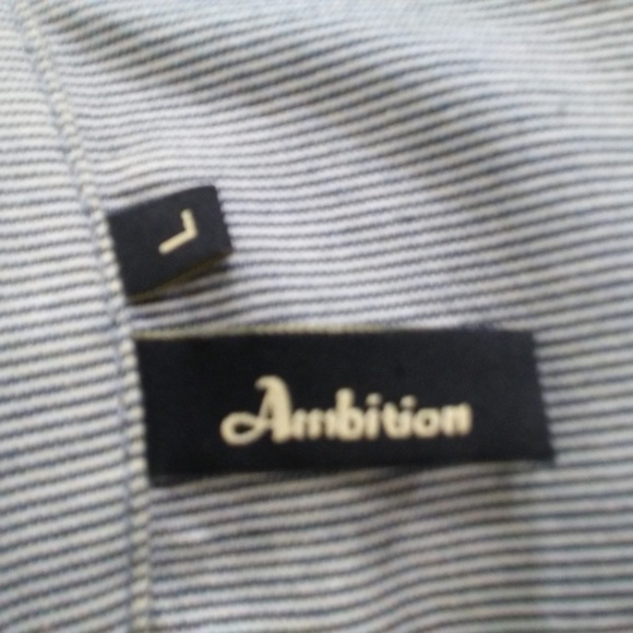 ambition | Jackets & Coats | Ambition Blue And White Pin Stripe Jacket ...